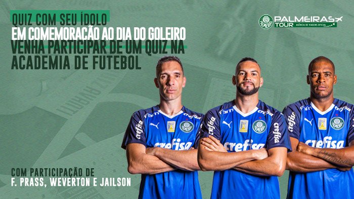 Palmeiras Promove Quiz Especial Com Goleiros Weverton Fernando Prass E